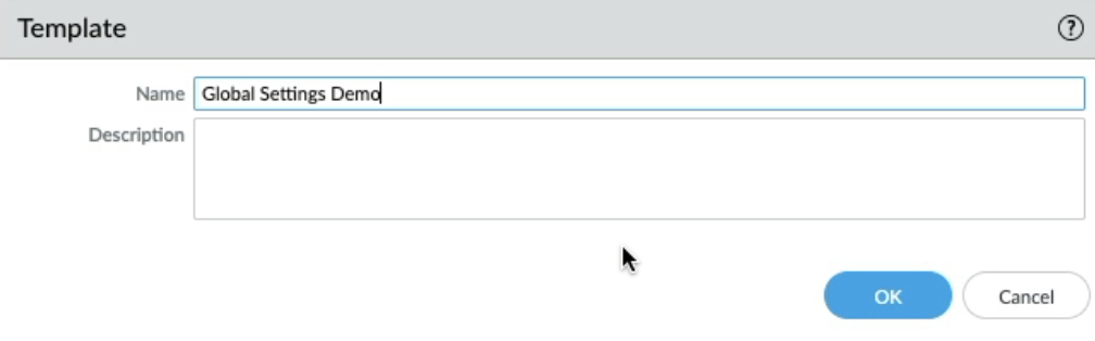 Panorama Templates and Template Stacks