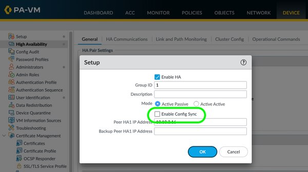 Migrate a HA Pair of PAN-OS firewalls into Panorama