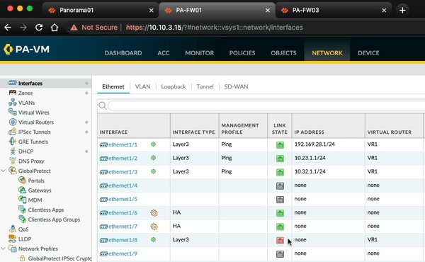 Panorama Templates and Template Stacks